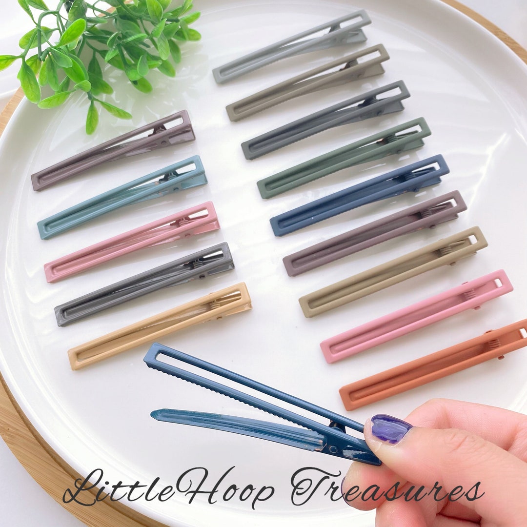 Matte Metal Alligator Hair Clip | Snap Closure, 3.1 Inch - Etsy