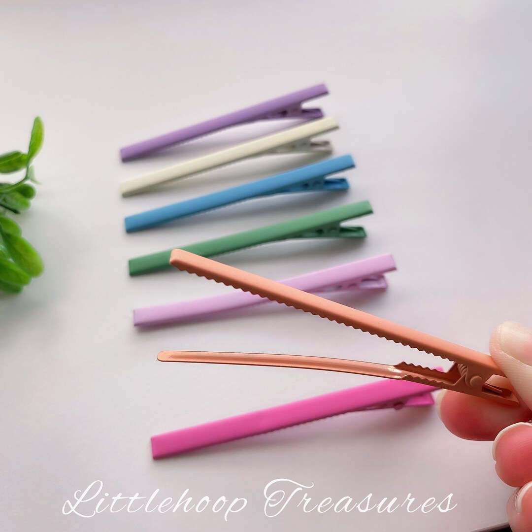 Matte Alligator Hair Clip Matte Snap Hair Clip Alligator - Etsy