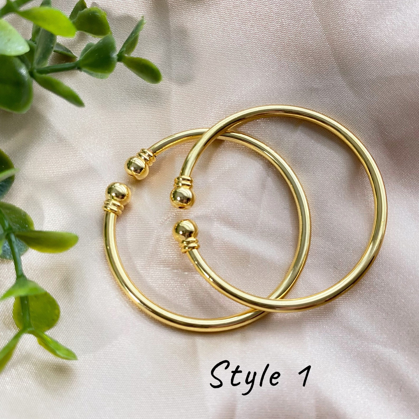 Gold Baby Bangles Adjustable Baby Bangle Gold Plated - Etsy