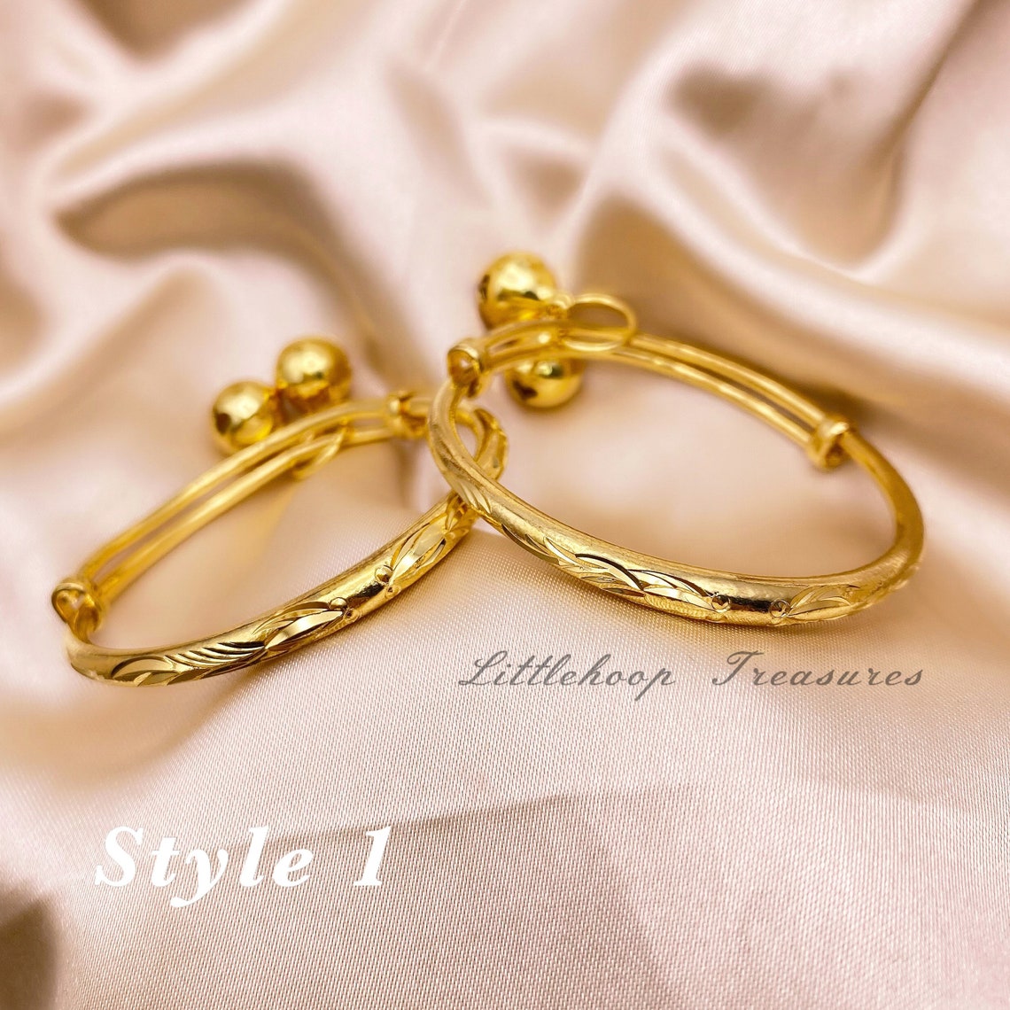 Baby Gold Bangles Gold Baby Bracelets Toddler Bangles Baby - Etsy