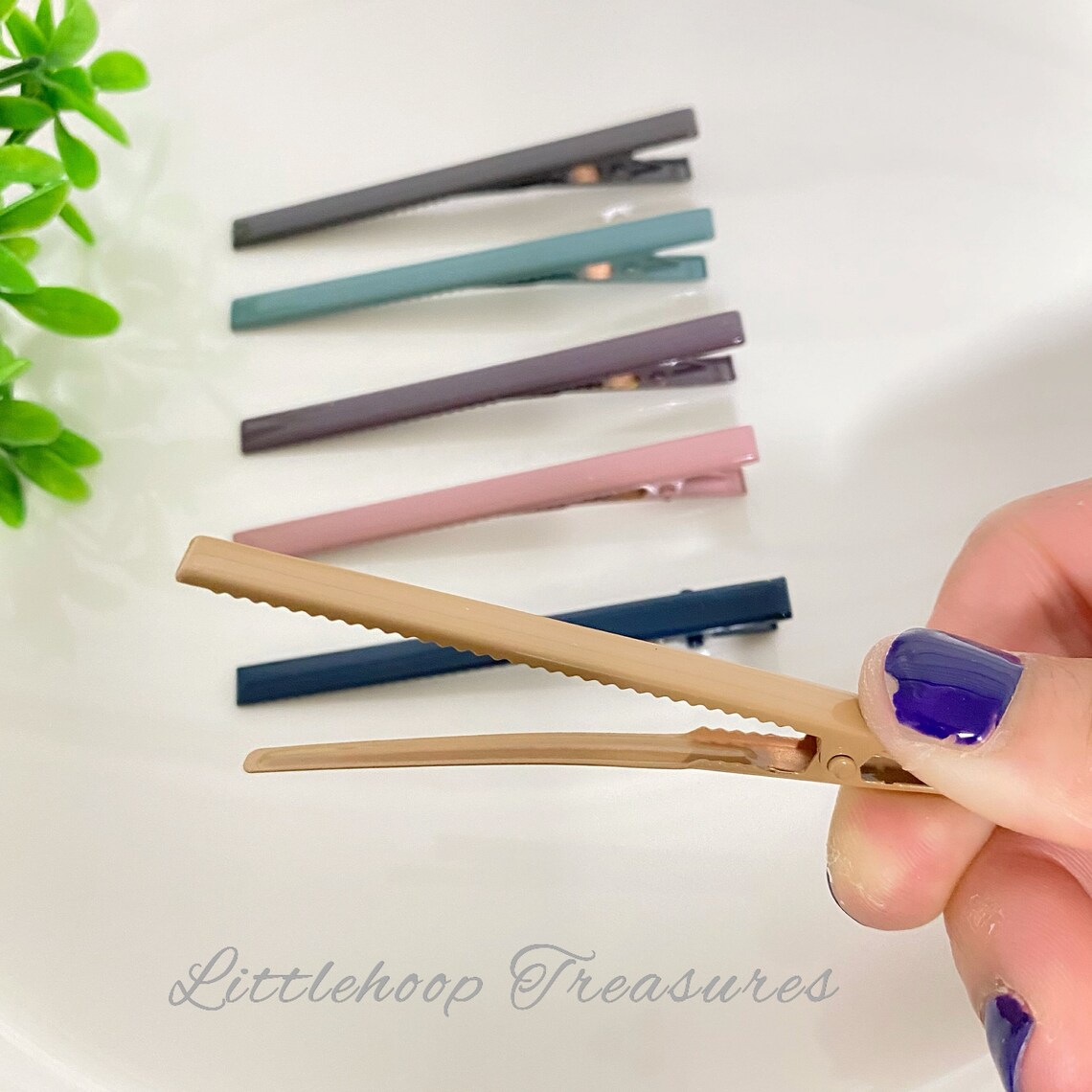Matte Alligator Hair Clip: 3.3" Metal Snap Clip - Etsy