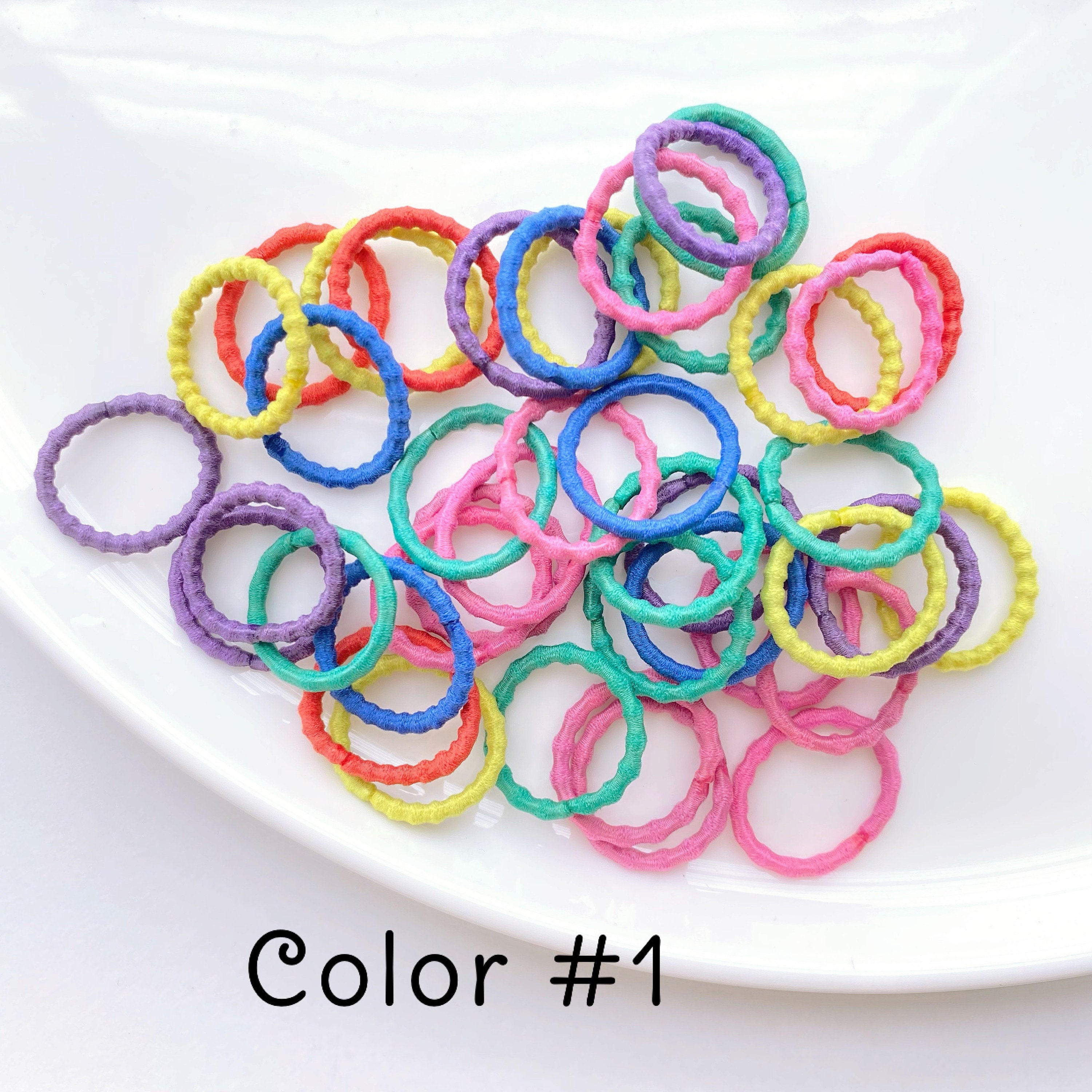 Mini Baby Hair Ties | Hair Elastic for Baby | Baby Hair Band | Hair ...
