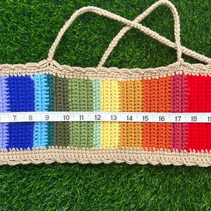Rainbow Stripe Crochet Eco Tank - Etsy