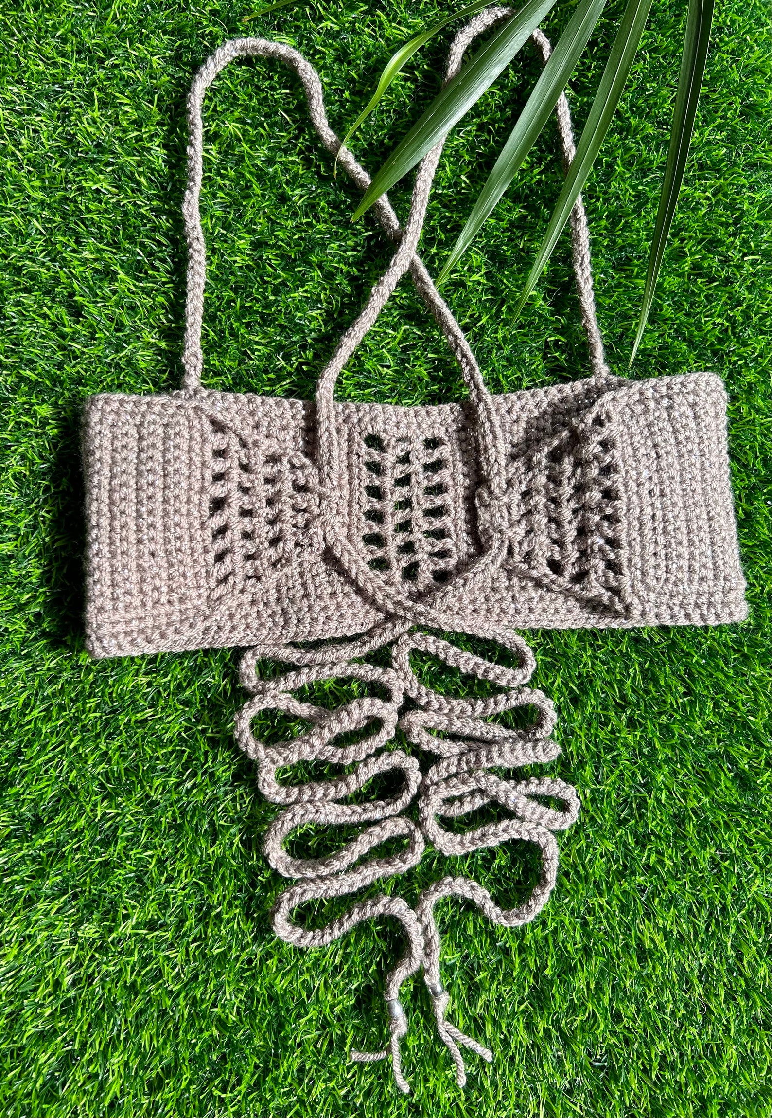 Sparkle Island Pecan Netted Eco Tank Crochet Bikini Set - Etsy