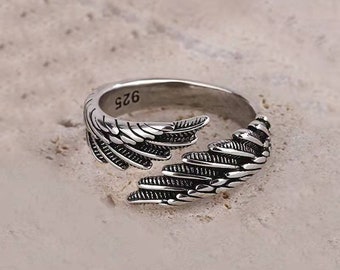 Silver Wing Ring | Etsy