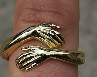 Silver Hand Ring | Etsy