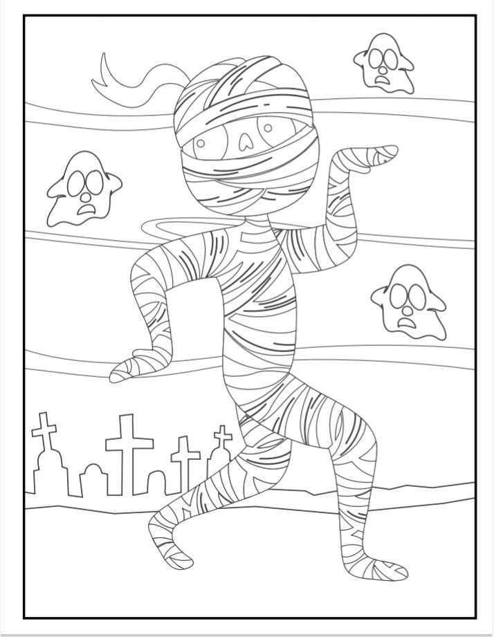 40 Halloween Coloring Pages Printable Spooky Color Pages - Etsy