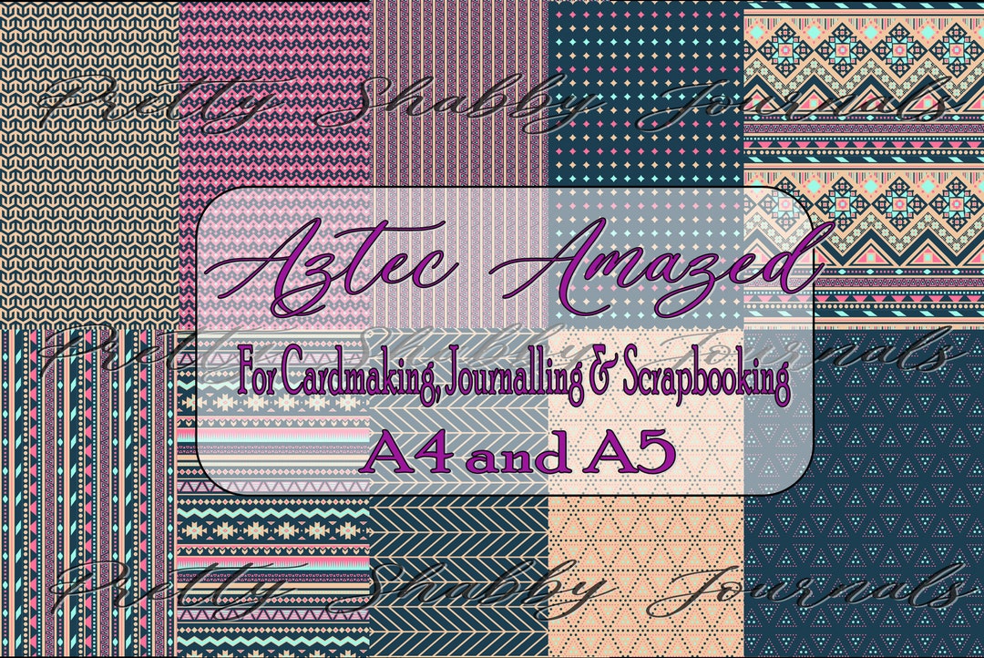 Journal Cover Collage Azteca Print