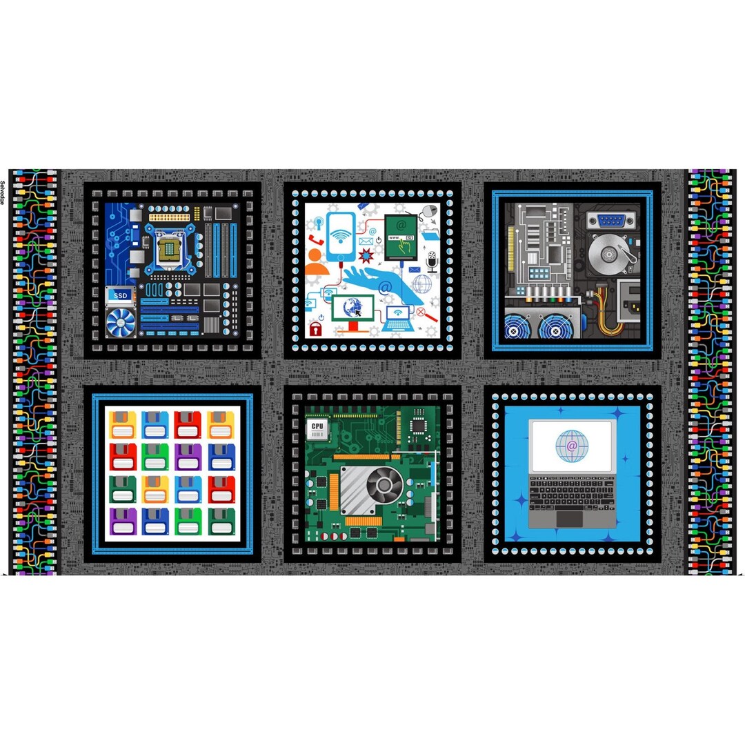 Computer Fabric, Data Point Computer Fabric Panel, Fabric for Engineers ...