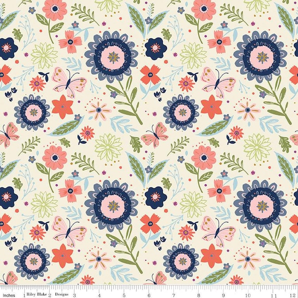Spring Floral Fabric - Etsy