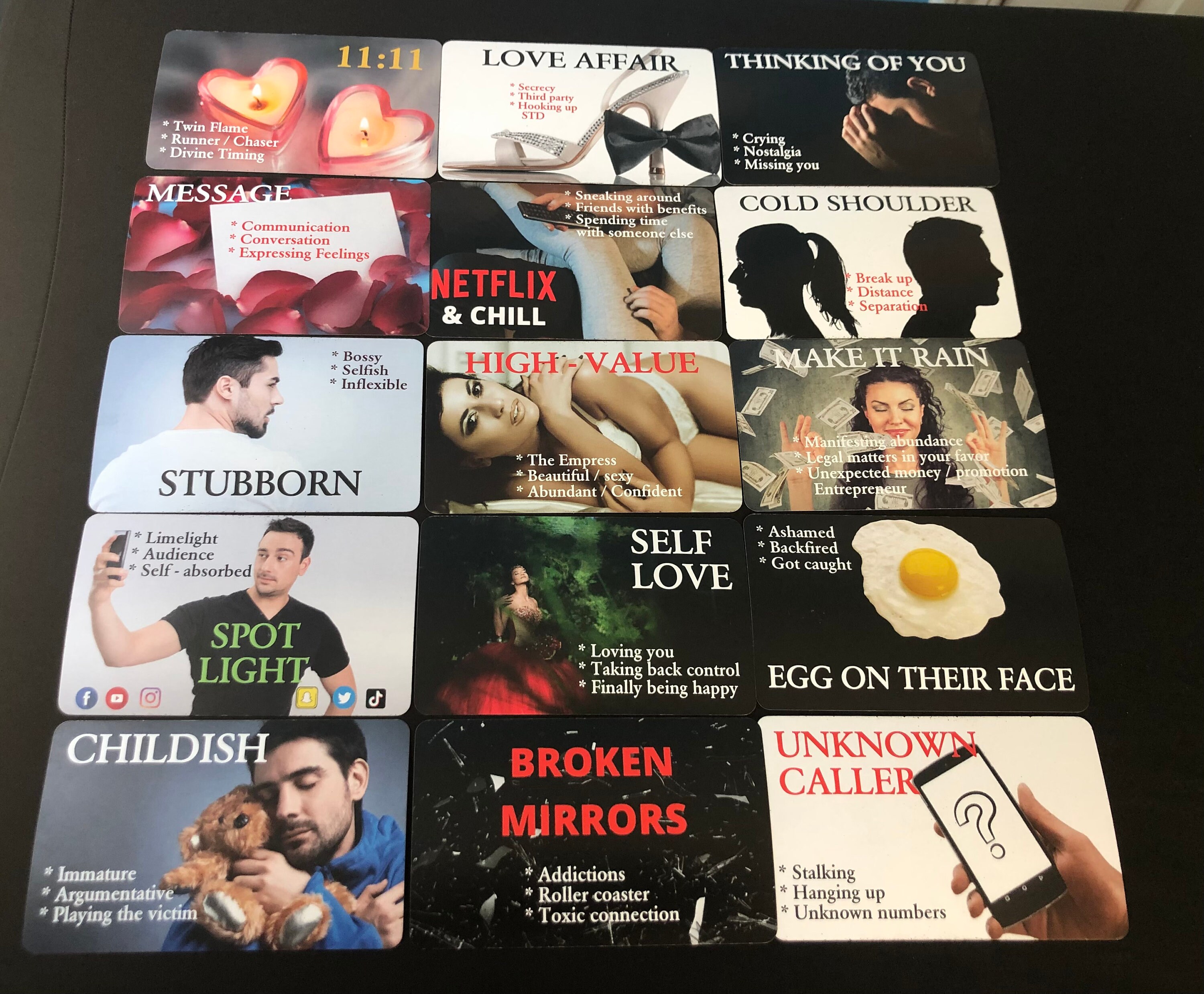 BROKEN MIRRORS DECK This 56 Card Deck is Bigger Than Normal. - Etsy