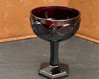 Avon Cape Cod 1876 Collection Vintage Dinnerware Ruby Red Glassware ...