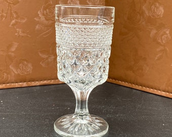 Vintage Anchor Hocking Wexford Pattern Clear Glass Claret Wine Glass ...