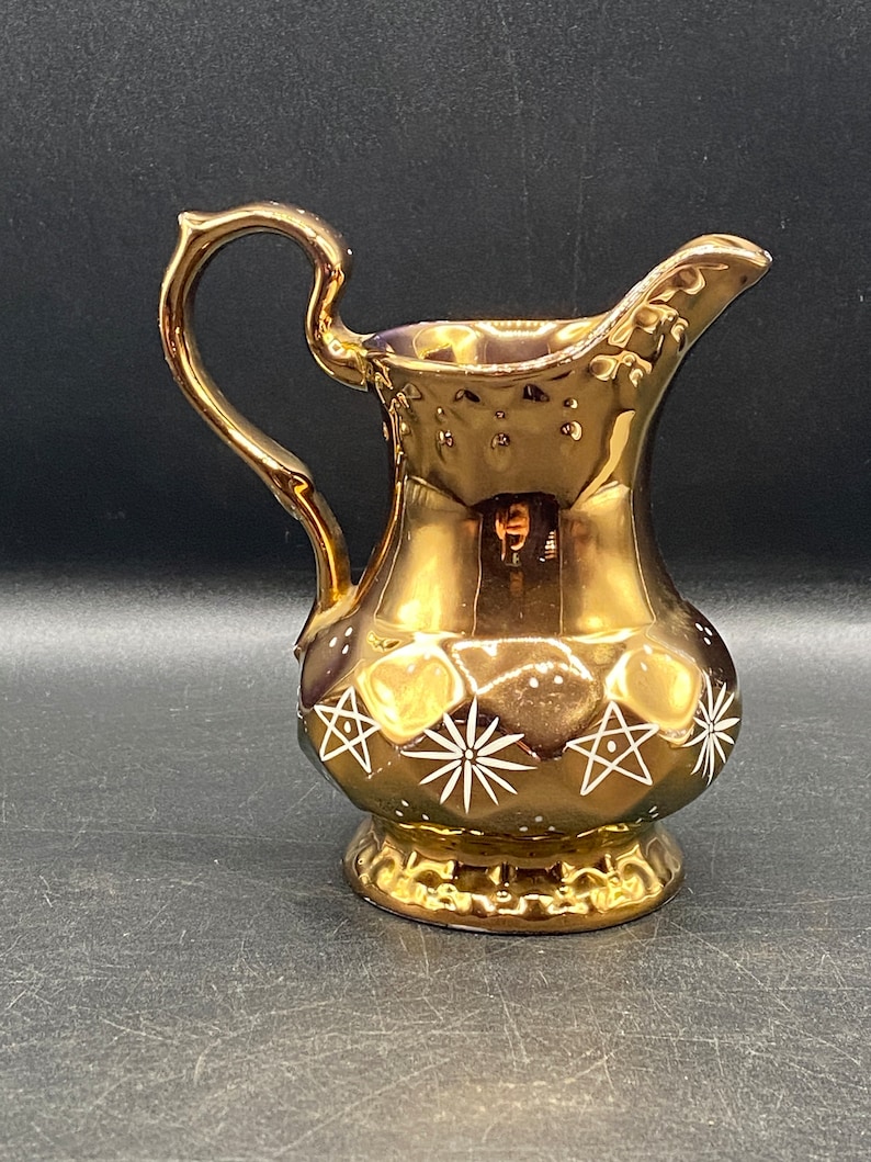 Wade Copper Lusterware Pitcher/creamer/vase Hand Painted - Etsy