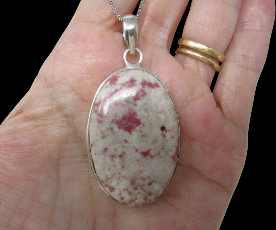 2.25 Cinnabrite Crystal Sterling Silver Pendant Gemstone Jewelry for ...