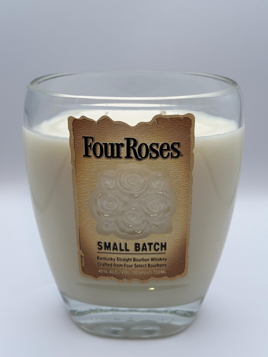 Four Roses Small Batch Upcycled Bourbon Bottle Candle - Etsy