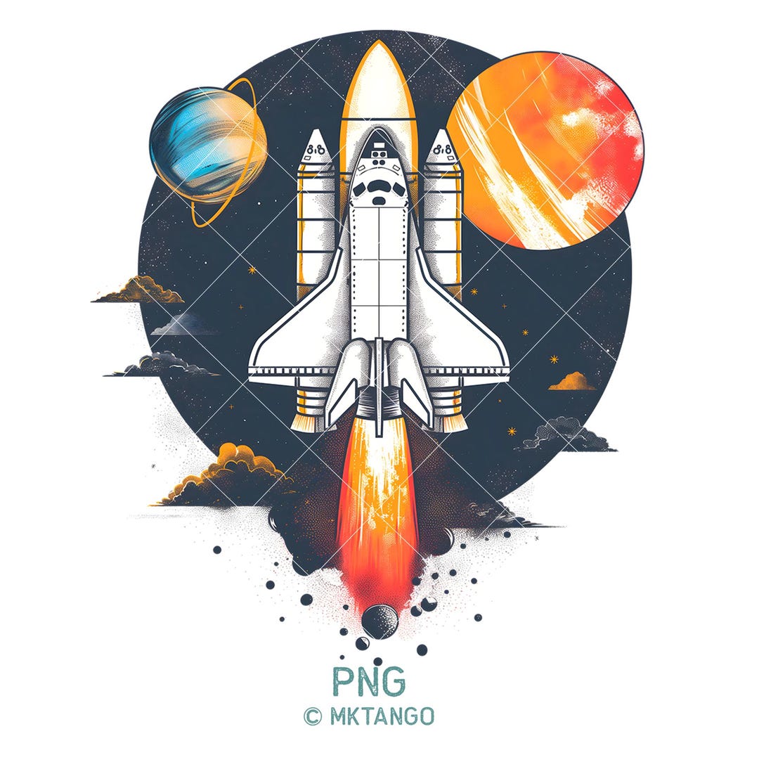Spaceship SVG File, Rocket Launch Clipart, SVG Silhouette Vector Images ...