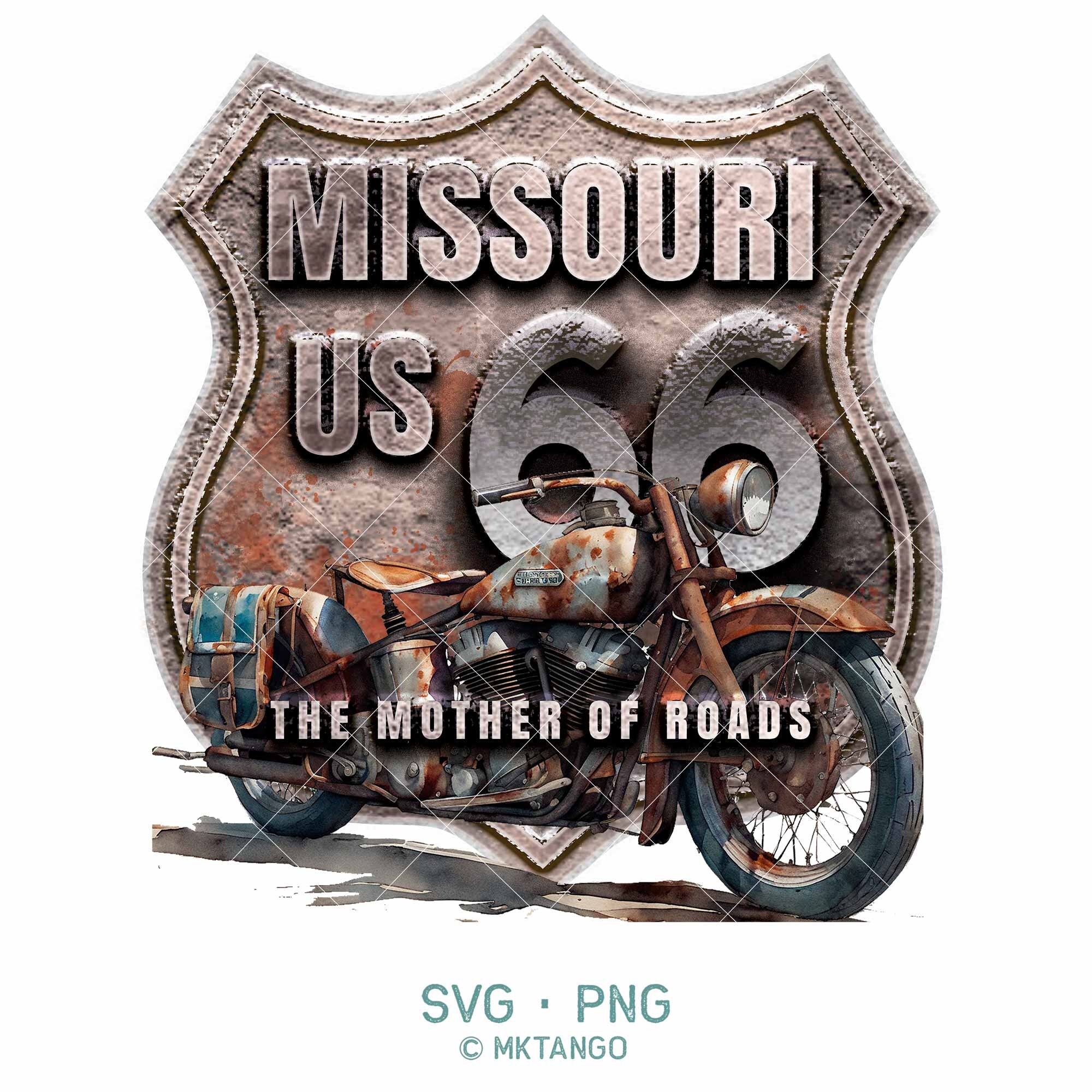 Route 66 Svg, Harley Davidson Svg, Route 66 SVG, Route 66 Tshirt, Rusty Metal Sign, Motorcycle ...