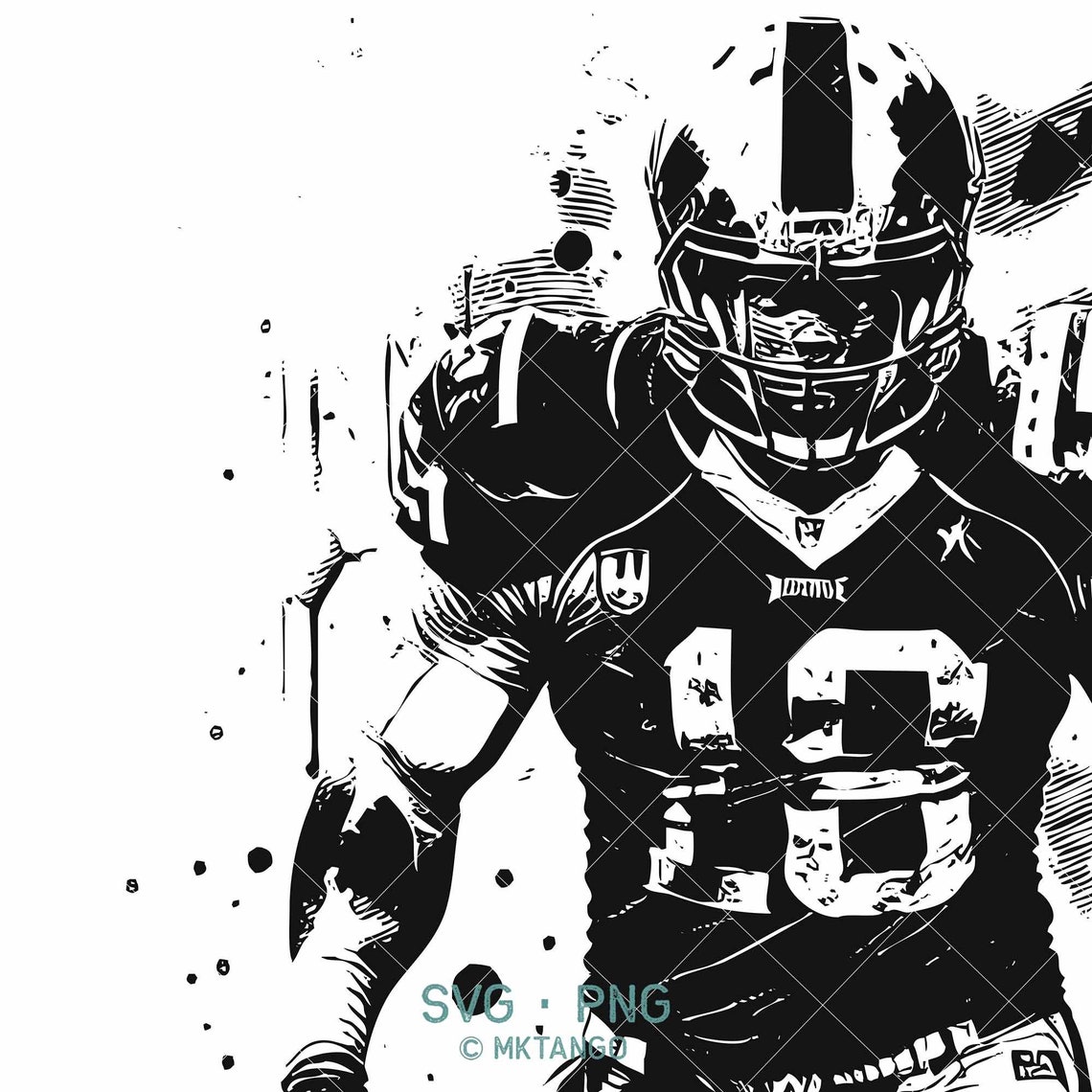 American Football Player Graphics US Football Svg, Football Player Svg ...