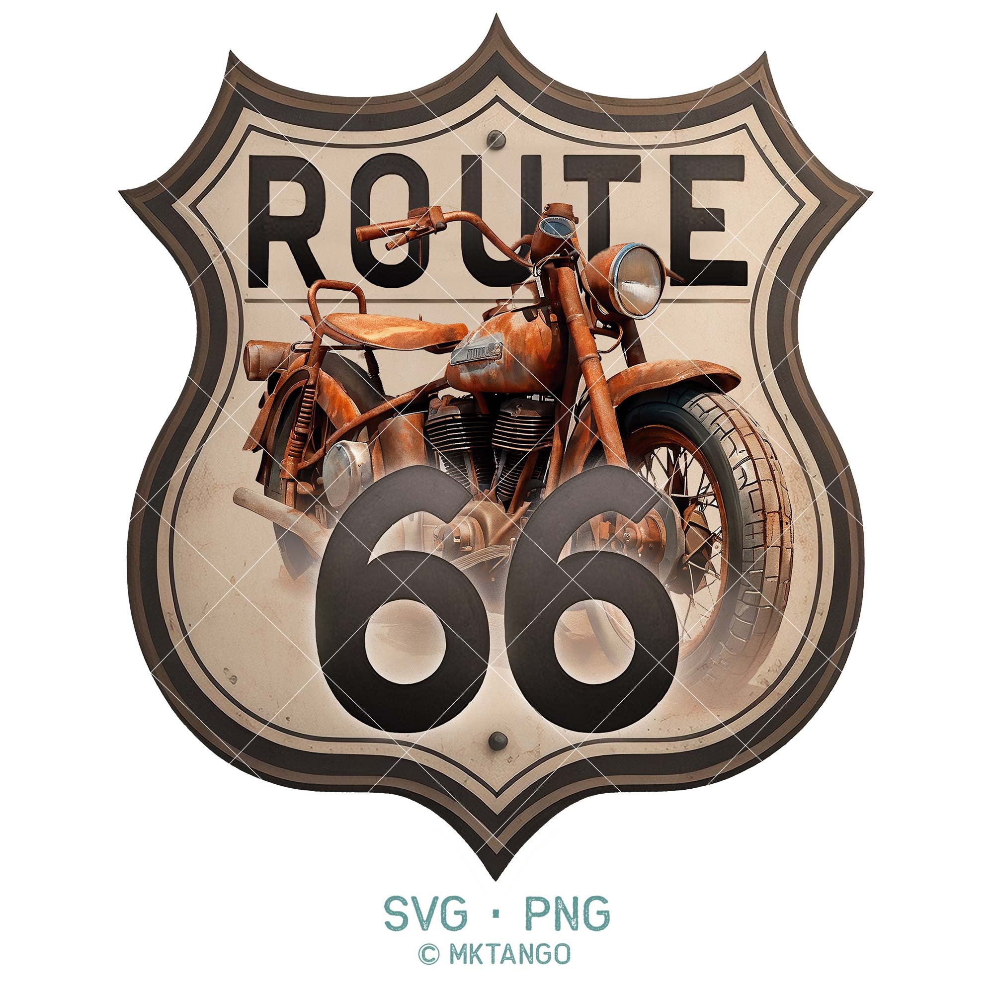 Route 66 PNG, Route 66 Tshirt, Motorcycle SVG, Route 66 SVG, Harley ...