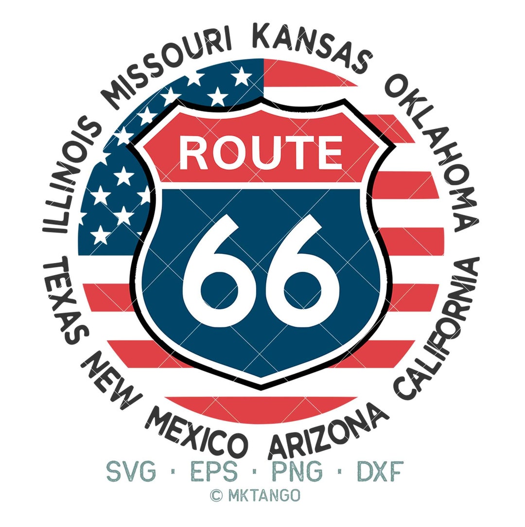 Route 66 Svg, Route 66 Tickers SVG, Route 66 Mug, Route 66 Tshirt ...