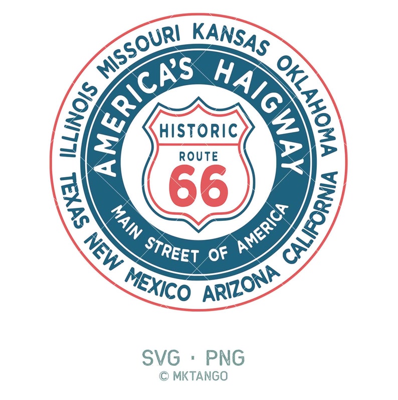 Route 66 SVG Bundle | Vintage Highway Sign Clipart | Retro Road Trip ...