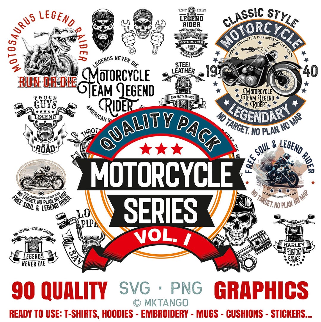 90 High Quality Vector, Motorcycle Svg, Digital Download, Sports Motifs ...
