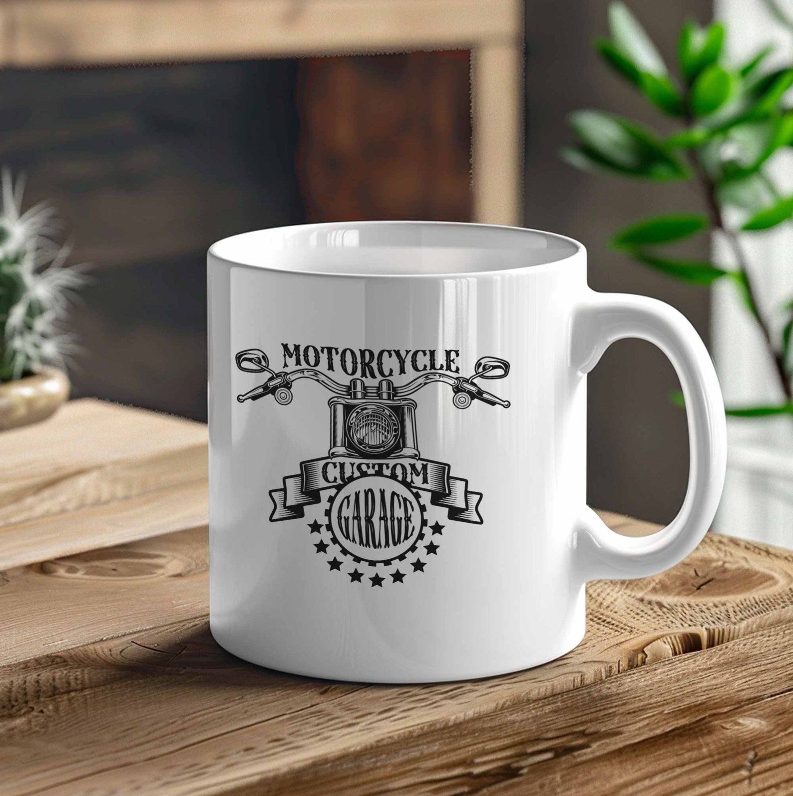 Custom Motorcycle Decal | Garage Svg | Classic Motorcycle Svg ...