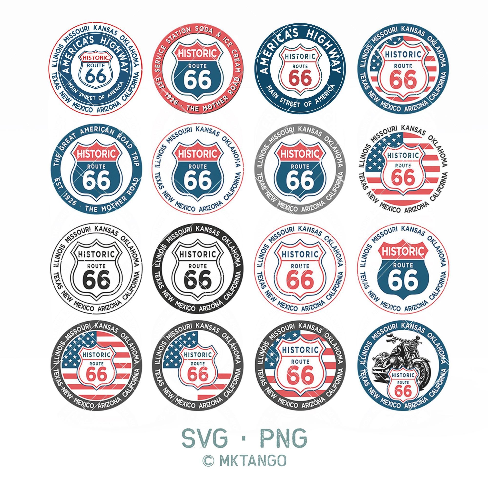 Route 66 Svg, Route 66 Tickers, Route 66 Mug, Route 66 Tshirt ...
