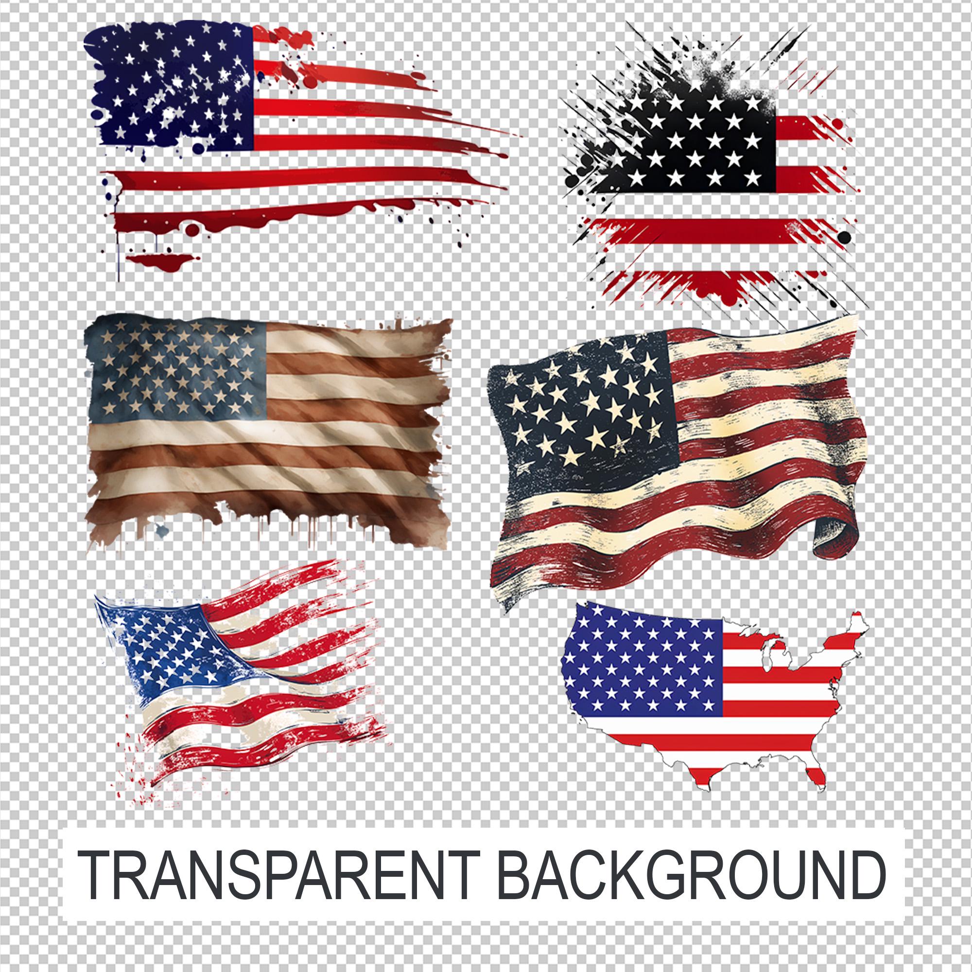 Worn American Flag SVG | Distressed US Flag Png | Patriotic Vector ...