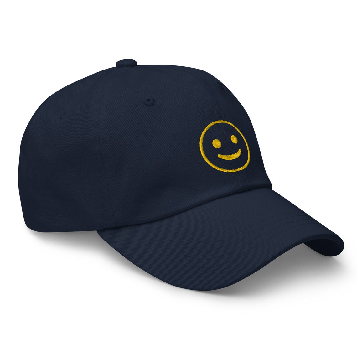 Smiley Face Emoji Embroidered Hat - Etsy