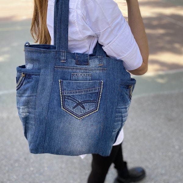 Repurpose Denim Bag - Etsy