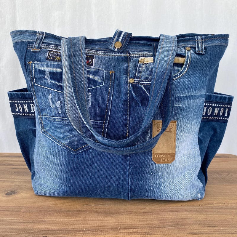 Large Denim Bag - Etsy