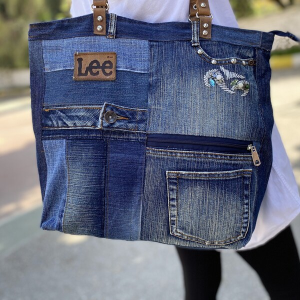 Jeans Purse - Etsy