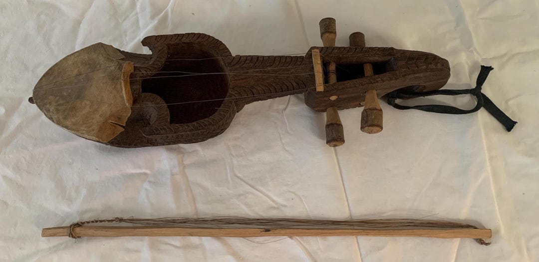 Nepalese Sarangi Instrument With Bow and Strings - Etsy