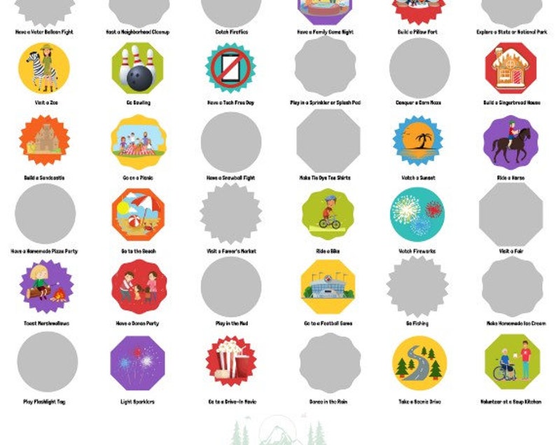 Kids Bucket List Scratch off Poster With Keepsake Tube and | Etsy