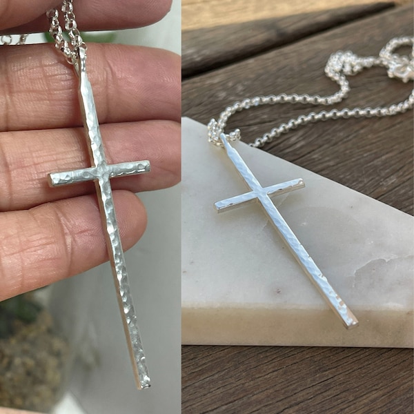 Large Cross Necklace - Etsy