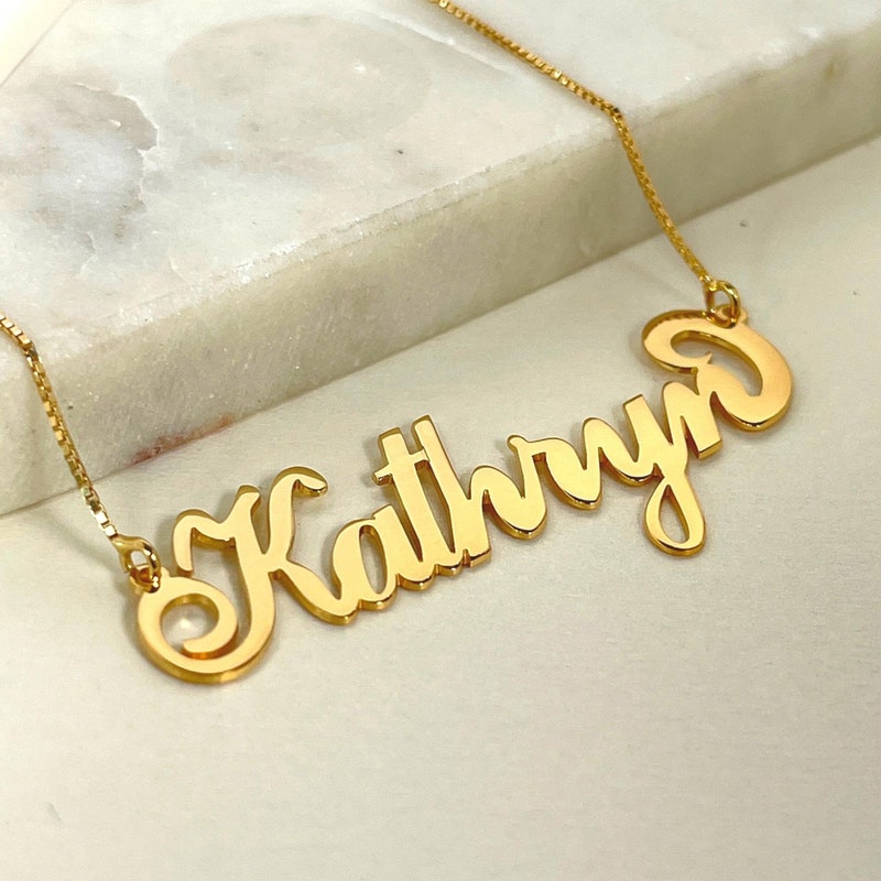 Extra Large Monogram Necklace - Etsy