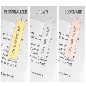 Personalized Crown Bookmark, Engraved Sterling Silver 925 - Teacher ...