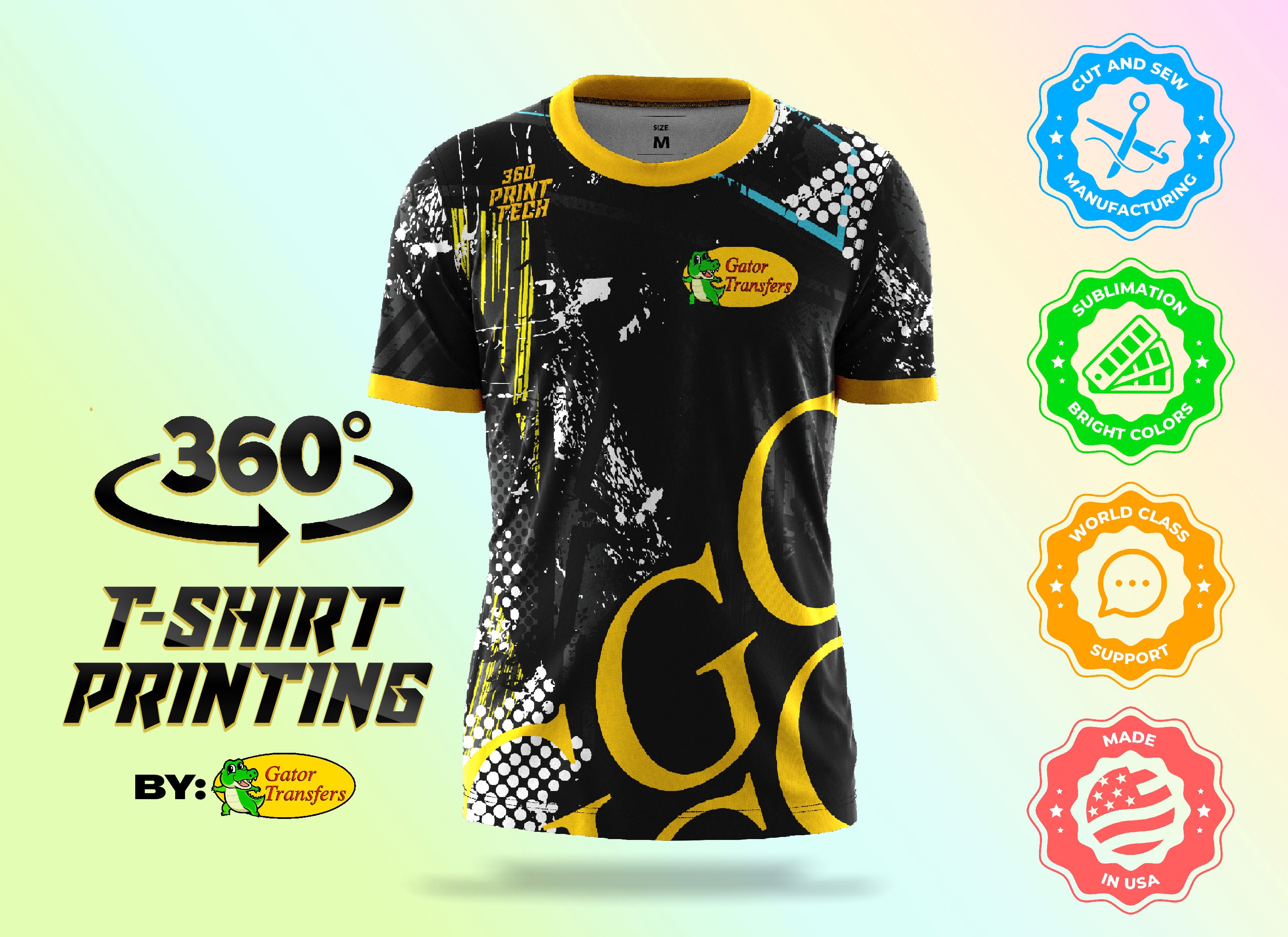 Sublimated 360 T-shirt Printing - Etsy