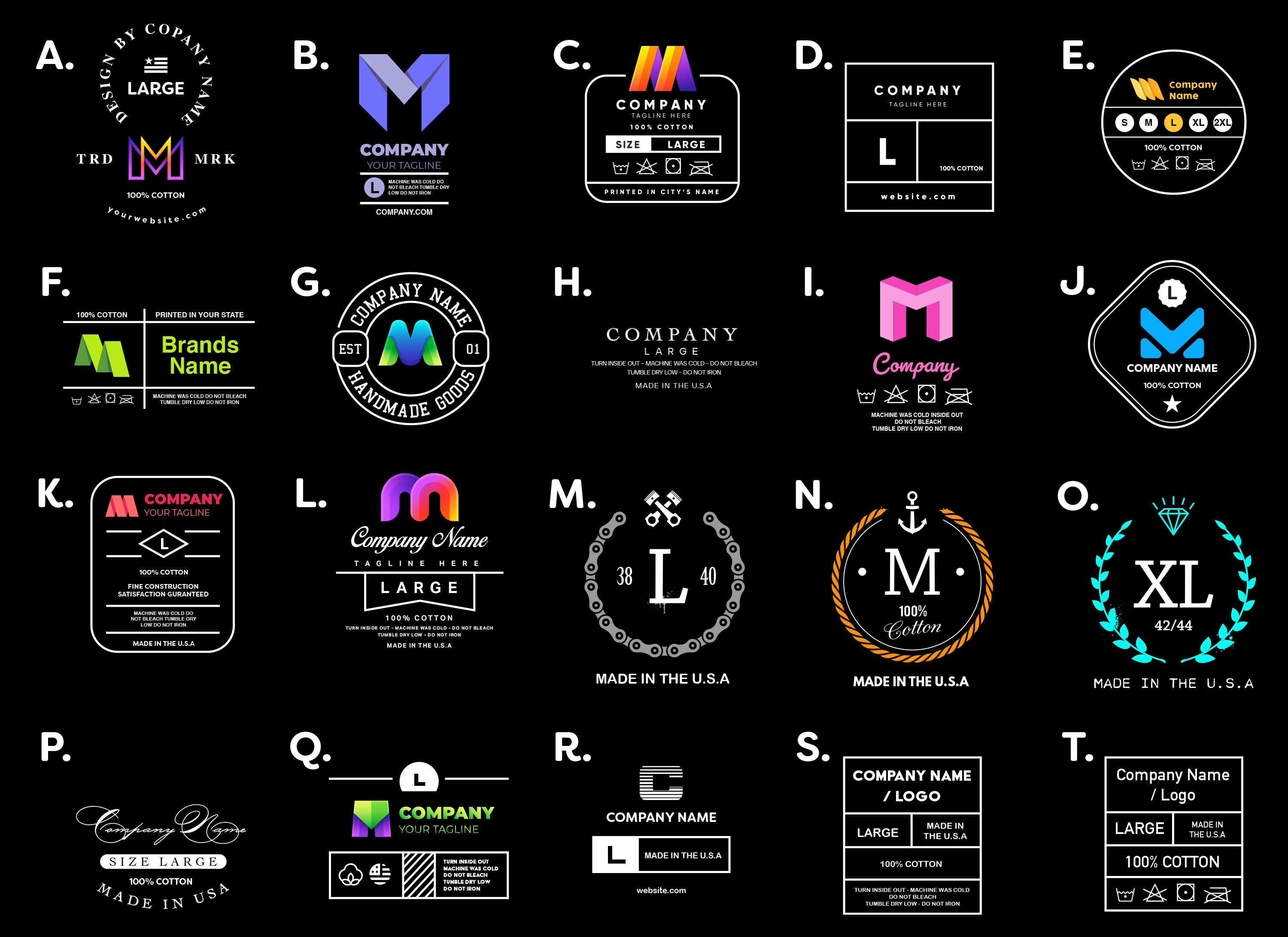 Full Color DTF Heat Transfer and Neck Tags - Etsy