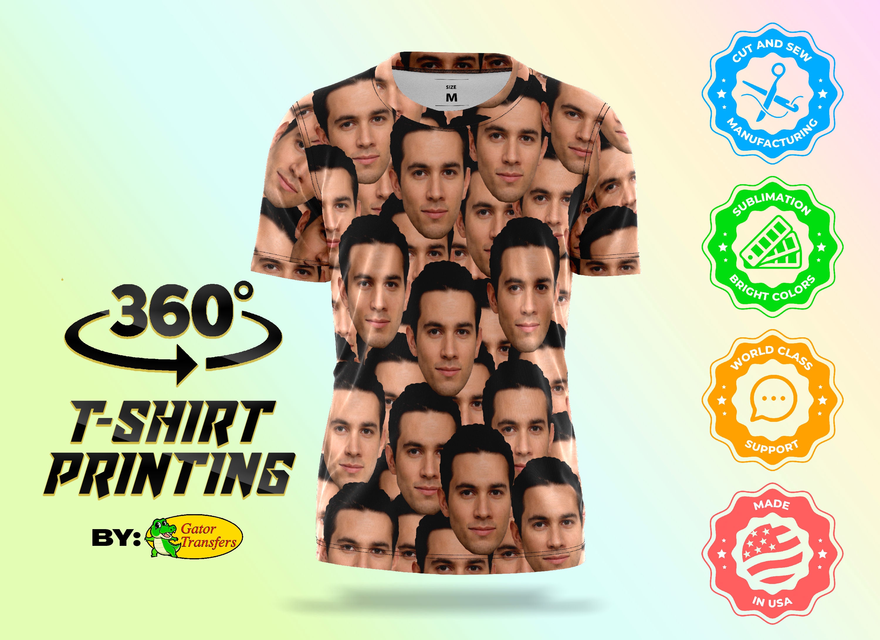 Sublimated 360 T-shirt Printing - Etsy