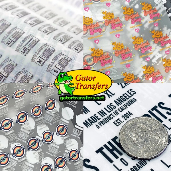 Custom Dtf Care Label - Etsy