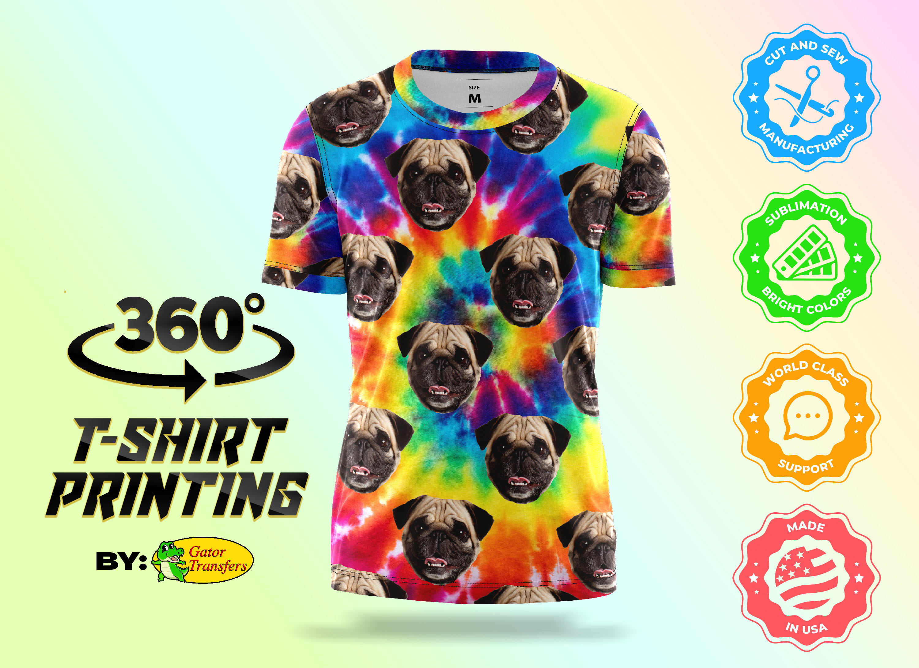 Sublimated 360 T-shirt Printing - Etsy