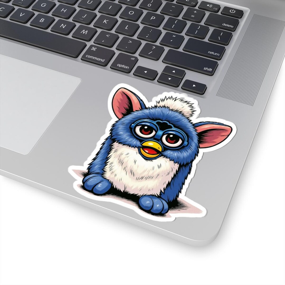 Blue Elephant Furby Character Sticker | Kiss-cut Sticker - Etsy
