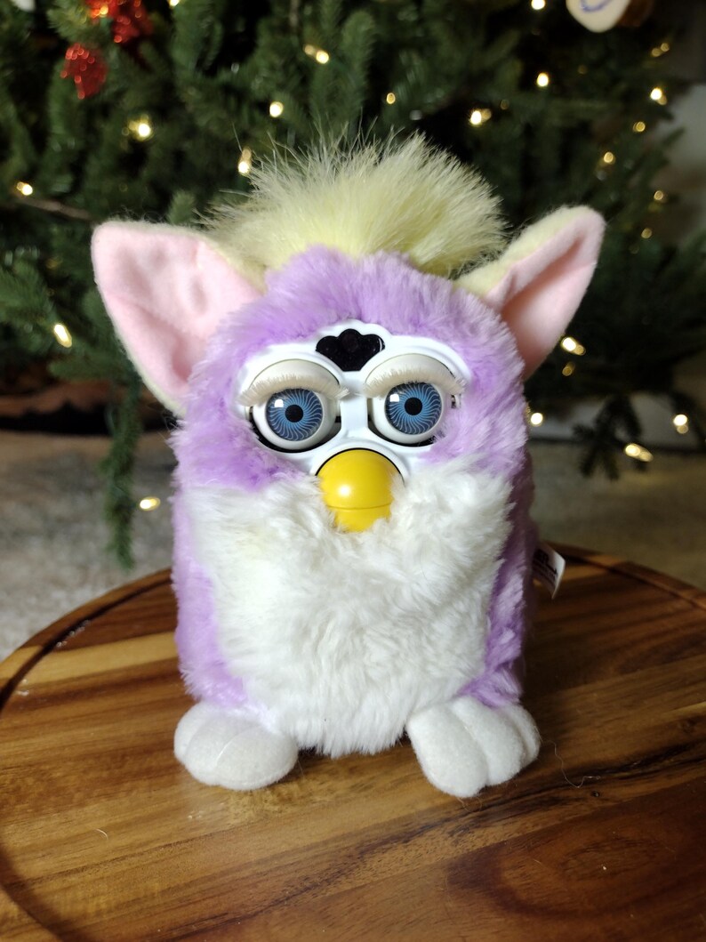 Furby Limited Special Edition Lavender White With Box WORKS Vintage ...