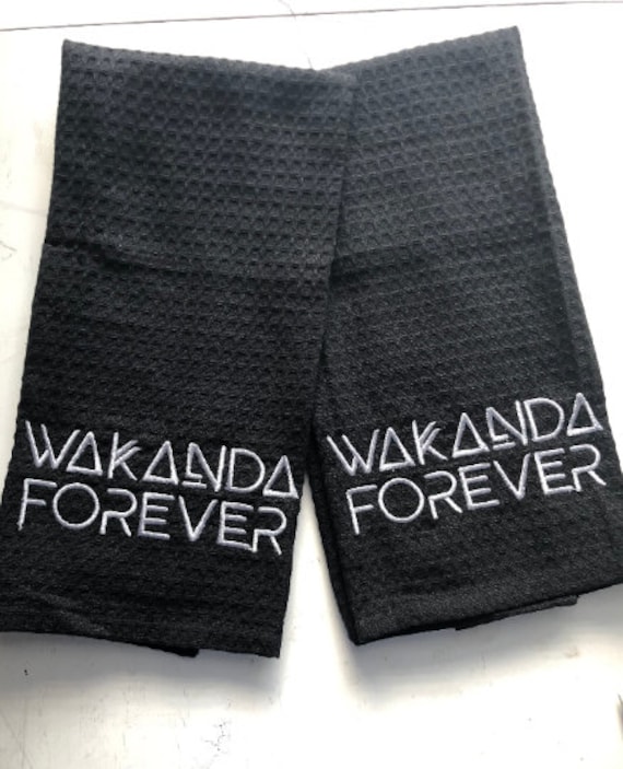 Wakanda Forever Custom Embroidered Hand Towels - Etsy