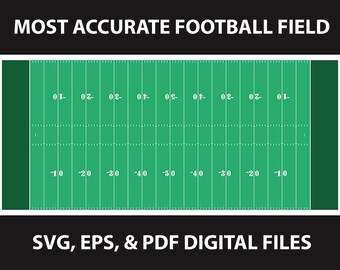 Football Field Svg - Etsy