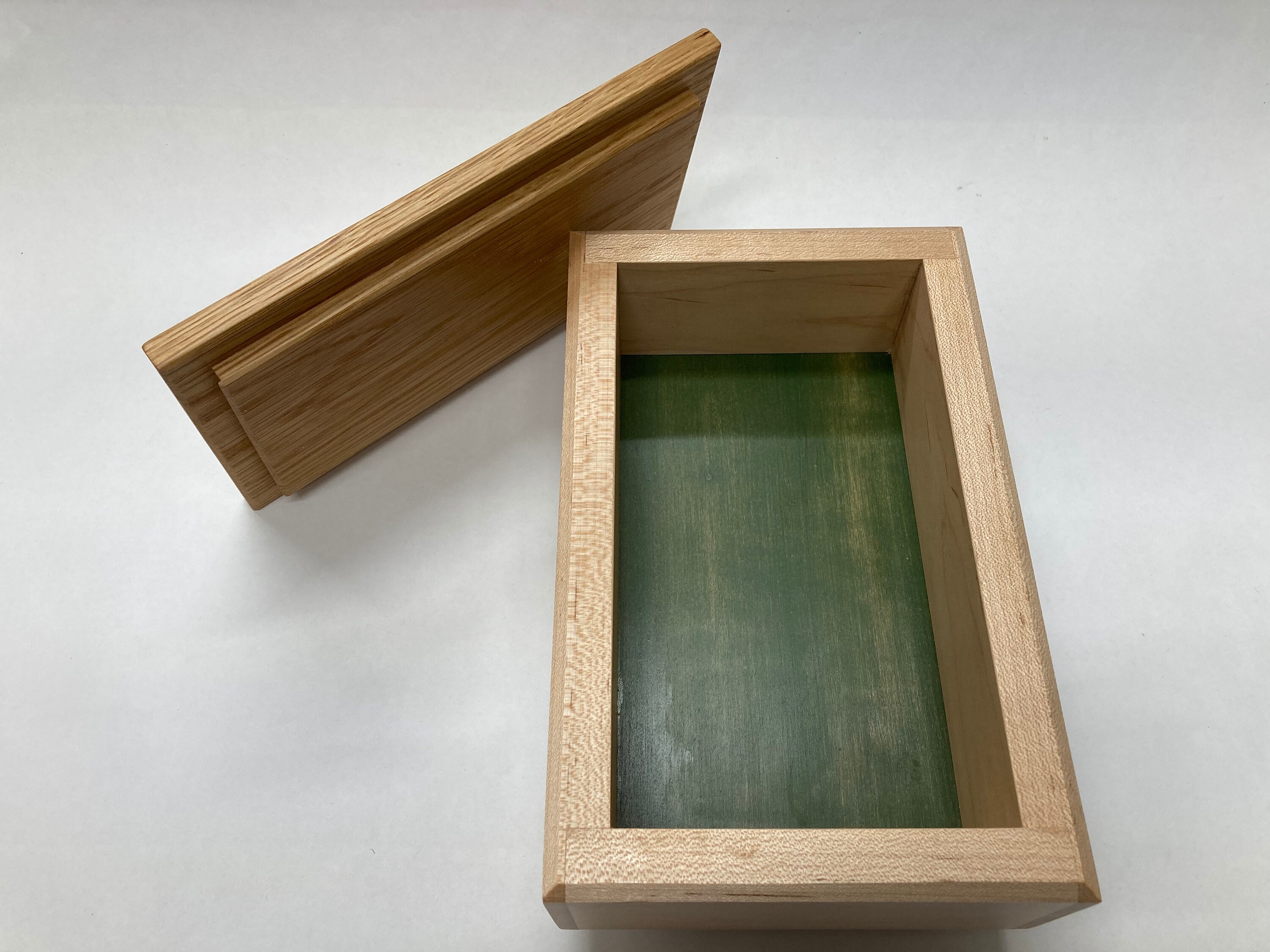 Maple and White Oak Heirloom Quality Rectangular Keepsake Wooden Box - Etsy