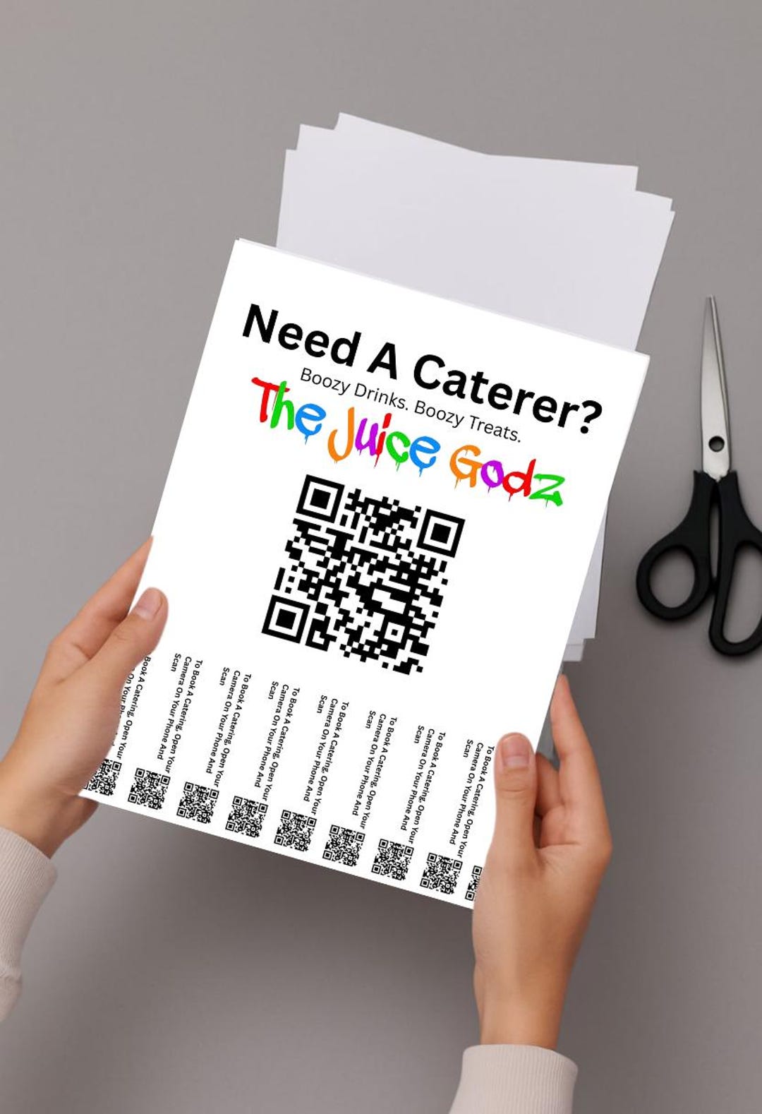 Editable Tear-off Flyer Template | Printable Small Business Marketing ...